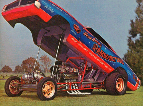 Slixx #1970 Gene Snow Rambunctious 1968 Charger Funny Car - Slixx ...